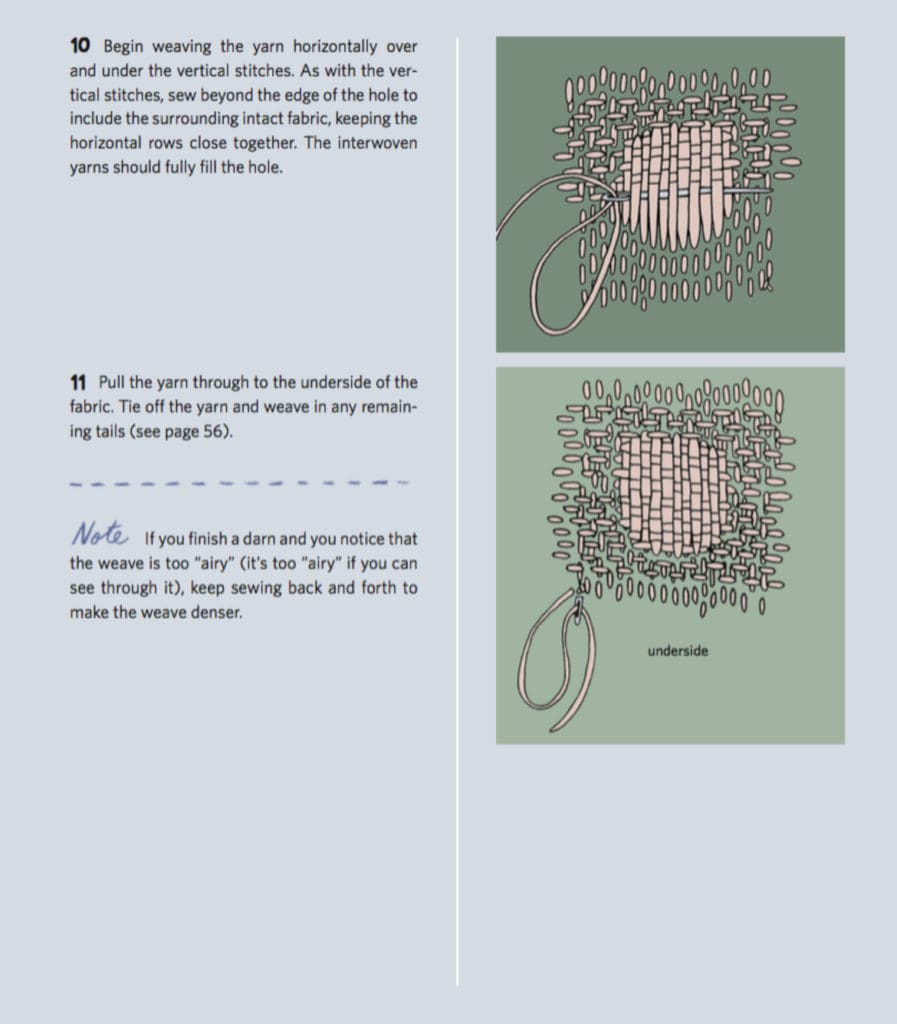Winter DIY: Mending Life's Plain Weave Darning - Sasquatch Books